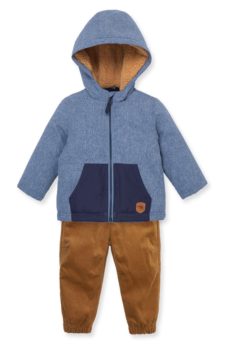 Little Me Chambray Jacket, Long Sleeve Thermal Shirt & Corduroy Pants ...