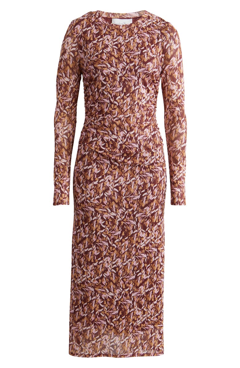 Charles Henry Floral Long Sleeve Mesh Dress | Nordstromrack