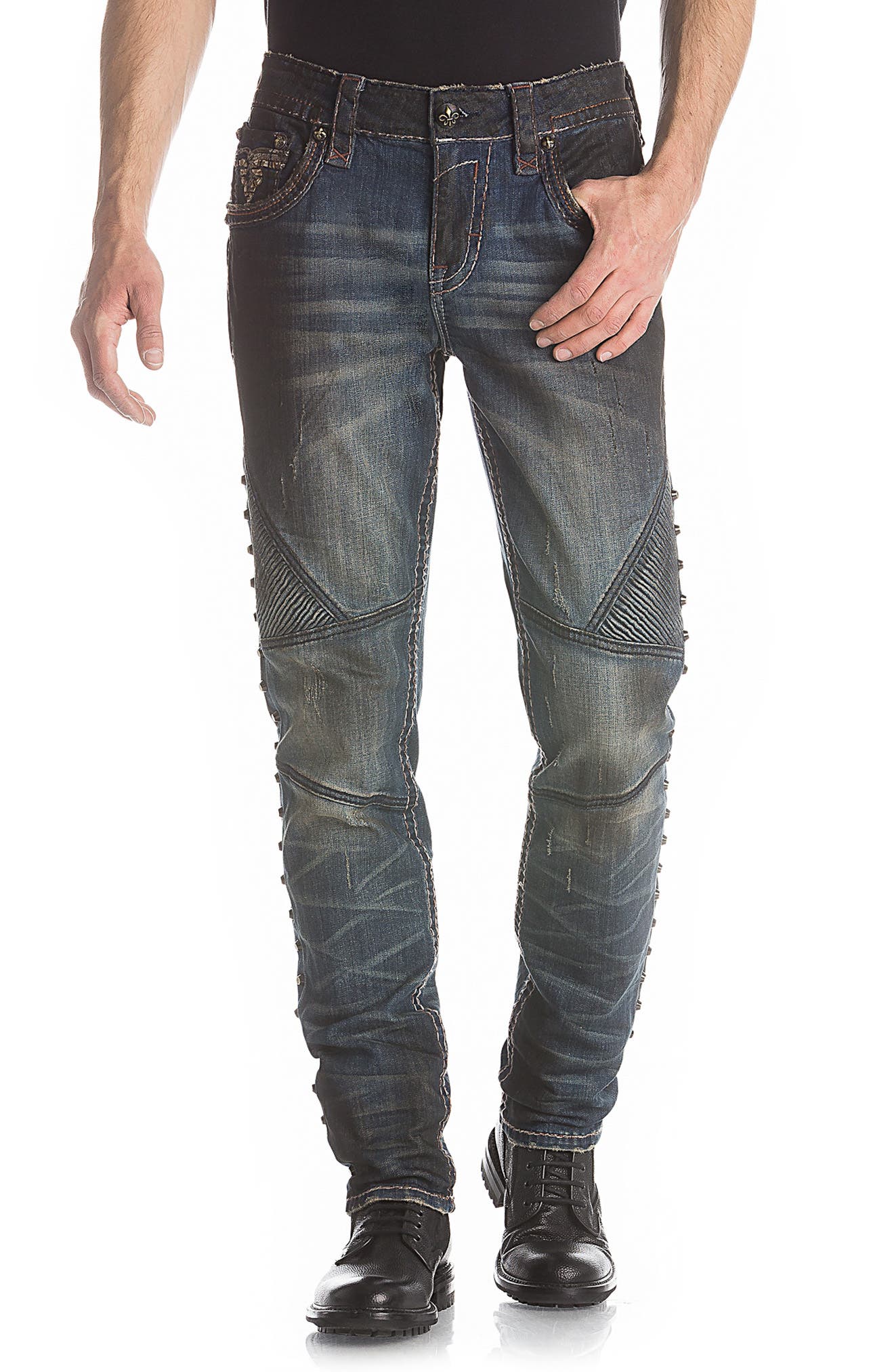 Rock Revival Biker Moto Jeans (Men) | Nordstromrack