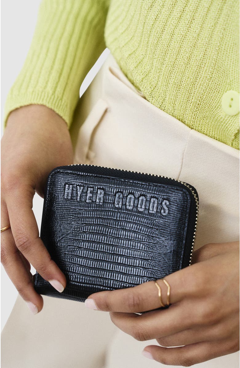 HYER GOODS Upcycled Leather Zip-Around Wallet | Nordstrom