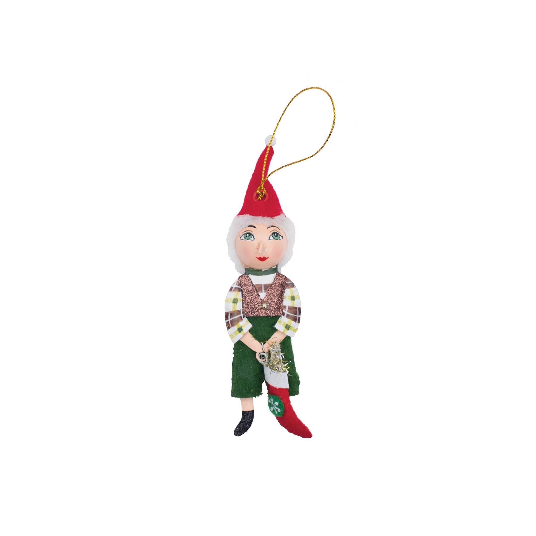 Gallerie II Ezra Santa's Helper Christmas Decor Decoration Gathered ...