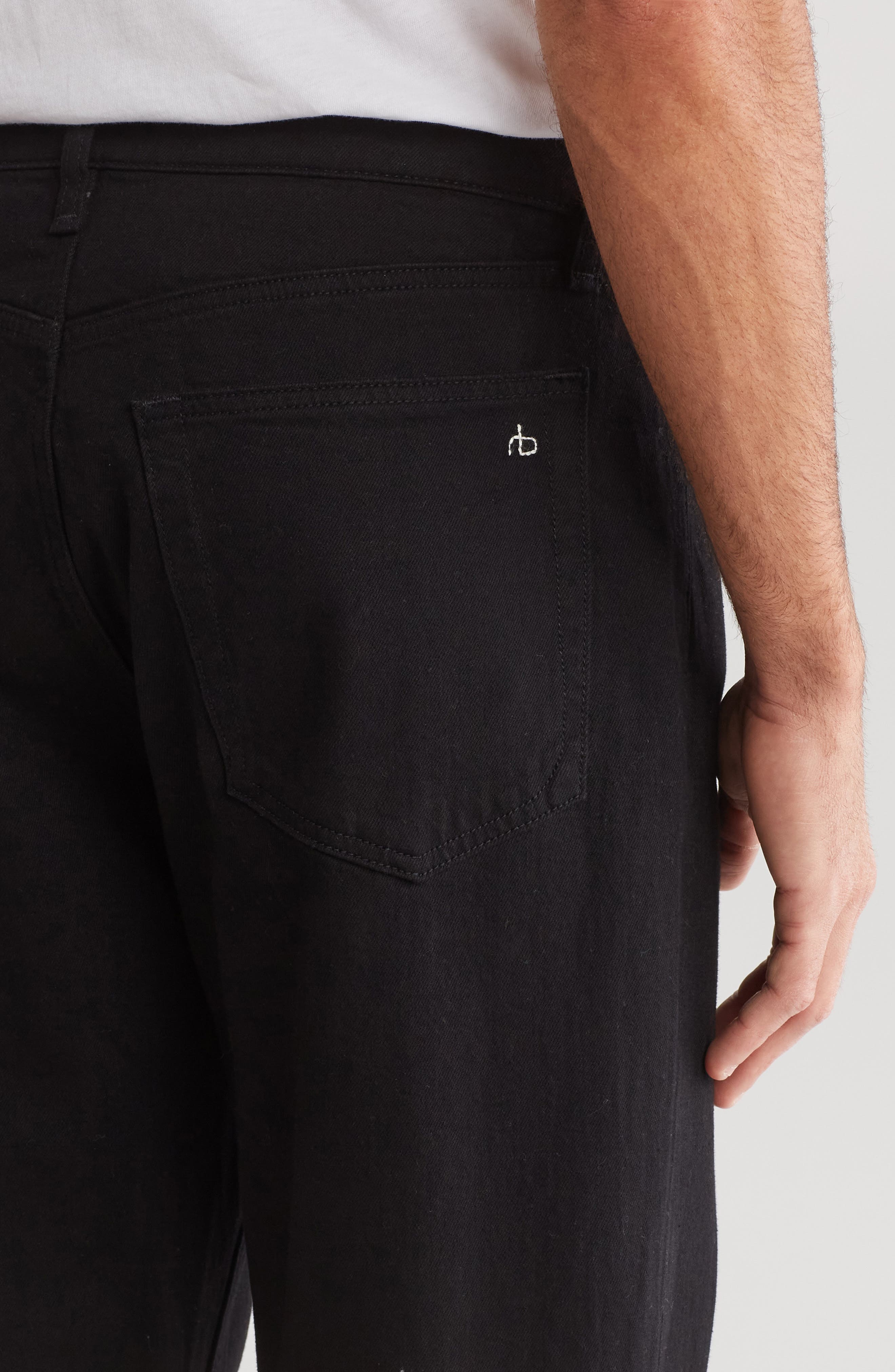 rag & bone Fit 4 Authentic Stretch Straight Leg Baggy Jeans | Nordstrom