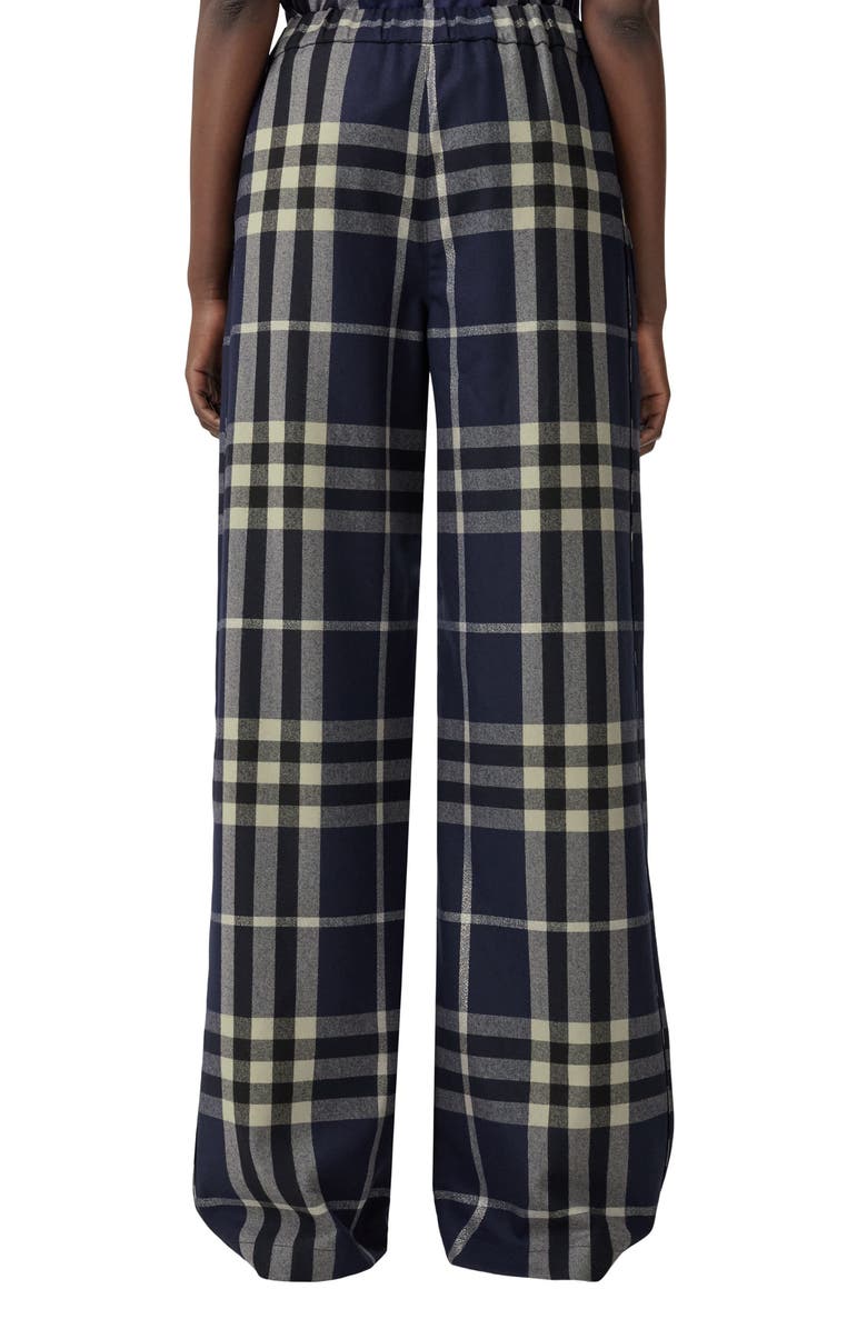 Burberry Noemi Check Wool Wide Leg Pants | Nordstrom