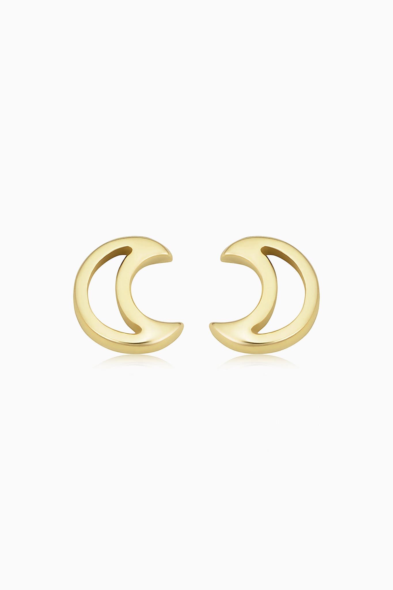 Oradina 14K Yellow Gold Moondance Studs | Nordstrom