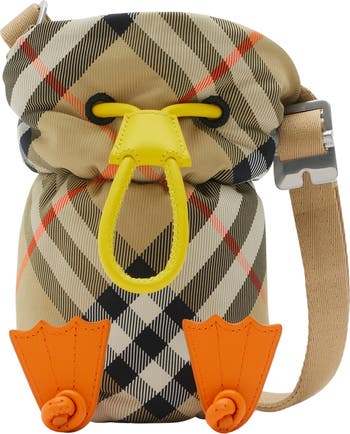Burberry Duck Check Nylon Bottle Holder | Nordstrom