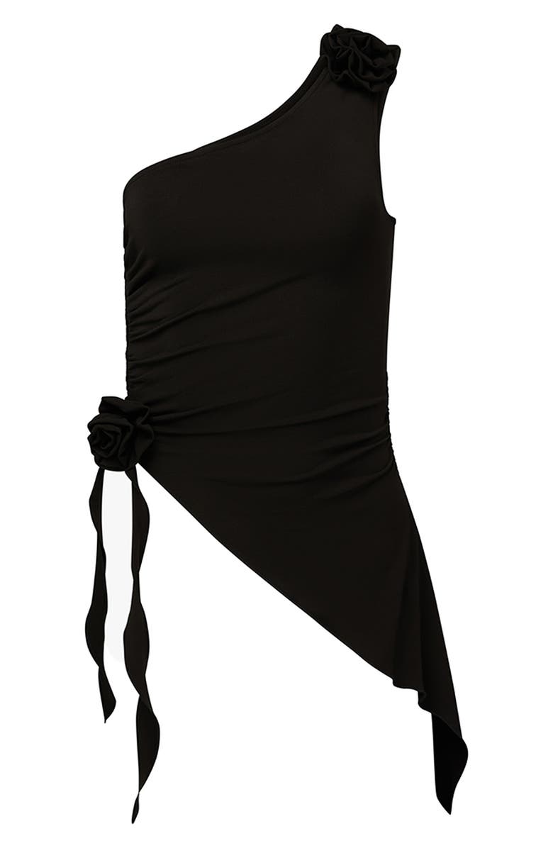 WeWoreWhat Asymmetrical One Shoulder Rosette Top | Nordstromrack