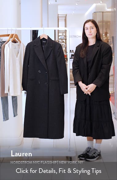 Lauren Ralph Lauren Double Breasted Wool Blend Reefer Coat | Nordstrom