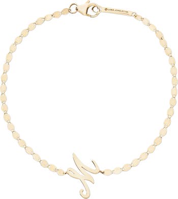 Lana Jewelry Cursive Initial Pendant Bracelet | Nordstrom