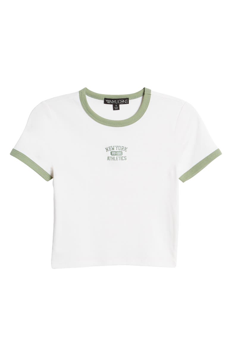 Vinyl Icons Women's New York Embroidered Crop T-Shirt | Nordstromrack