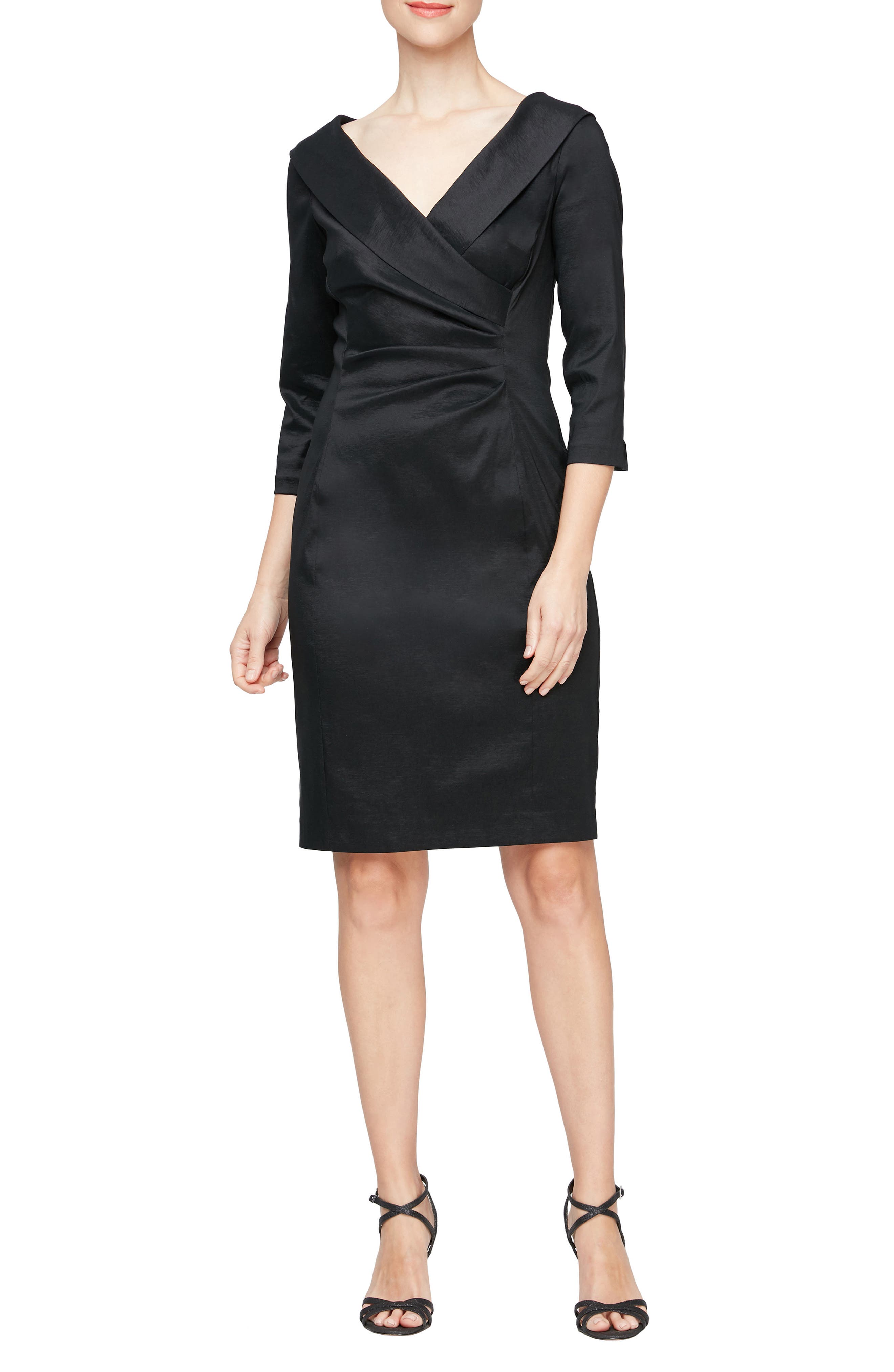 Alex Evenings Taffeta Sheath Cocktail Dress | Nordstromrack