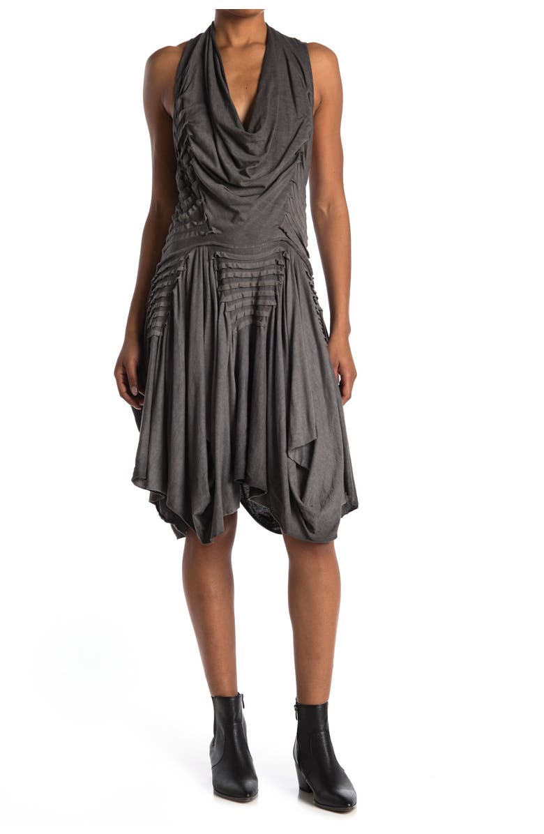 AllSaints Tilly Cowl Neck Draped Dress | Nordstromrack