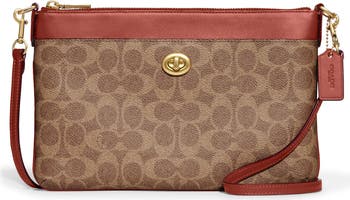 COACH Polly Signature Coated Canvas Crossbody Bag | Nordstrom