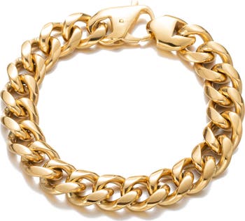 EYE CANDY LOS ANGELES 18K Gold Plated Luther Braided Chain Link ...