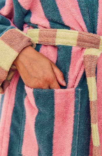 Dusen Dusen Martine Stripe Bathrobe | Nordstrom