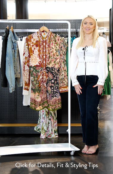 FARM Rio Winter Garden Long Sleeve Minidress | Nordstrom