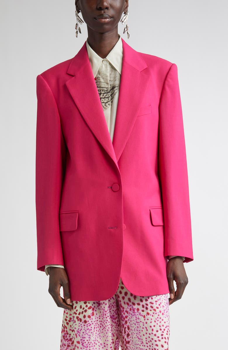 Dries Van Noten Basti Single Breasted Wool & Mohair Blazer | Nordstromrack