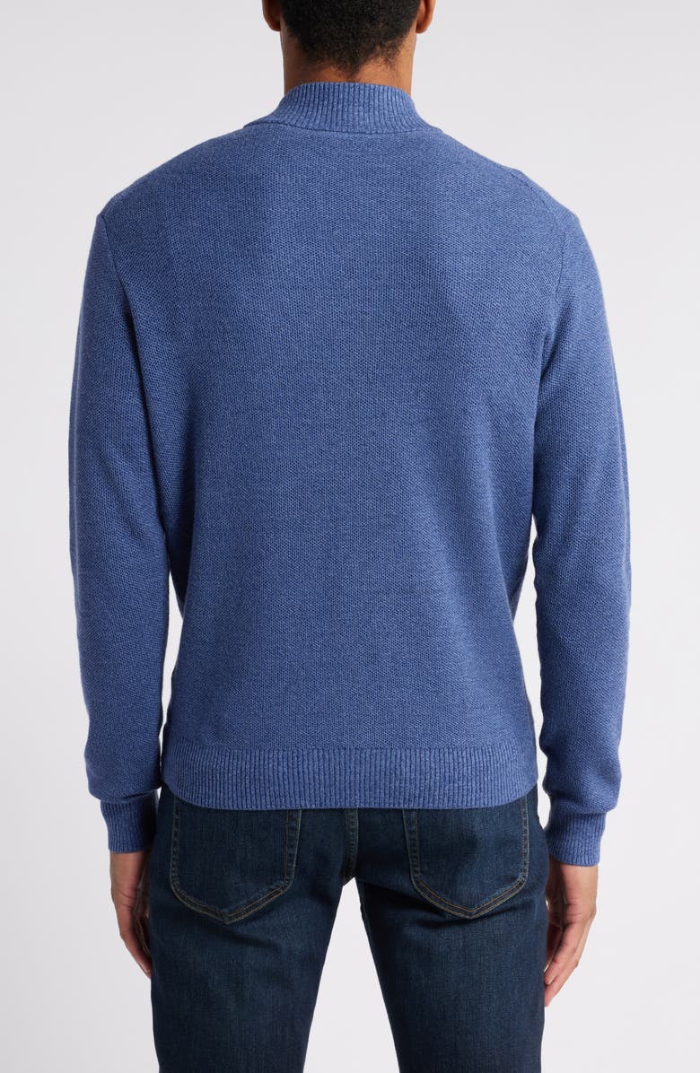 Peter Millar Nevis Twisted Quarter Zip Cotton & Wool Sweater ...