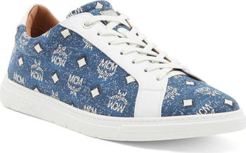 MCM Monogram Denim Sneaker (Men) | Nordstromrack