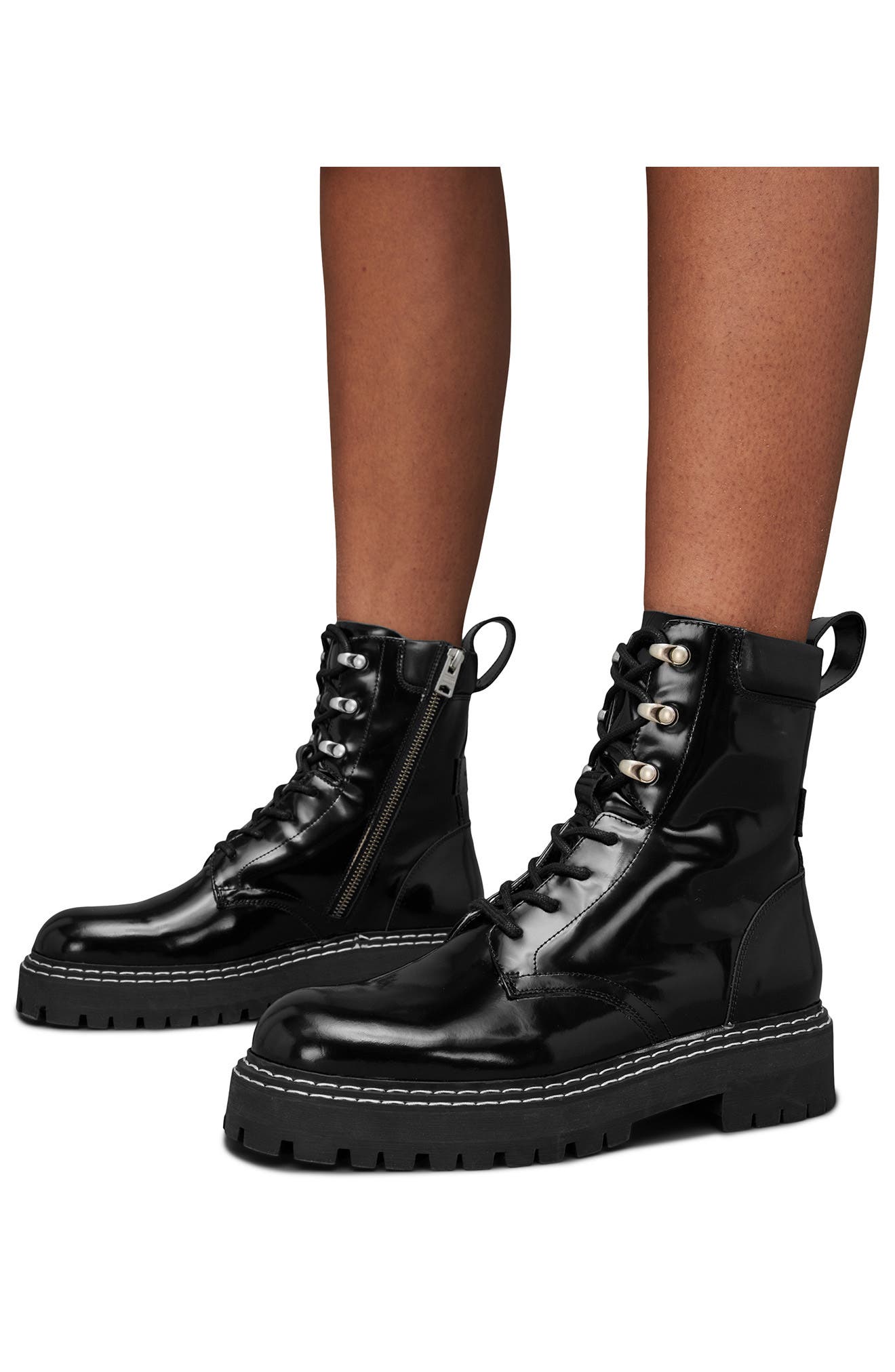 AllSaints Heidi Lug Sole Bootie (Women) | Nordstromrack