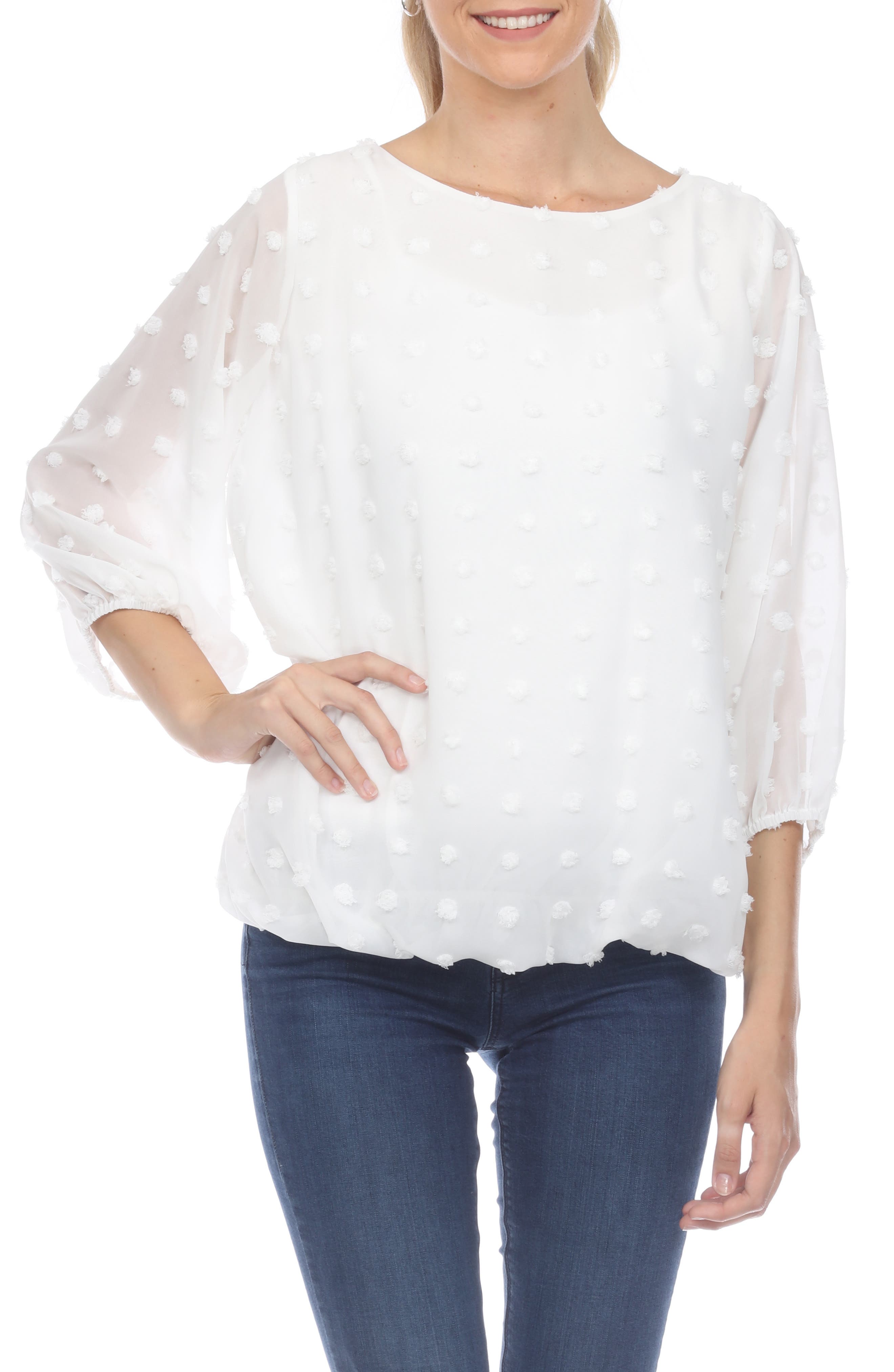 RAIN AND ROSE 3/4 Sleeve Blouse | Nordstromrack