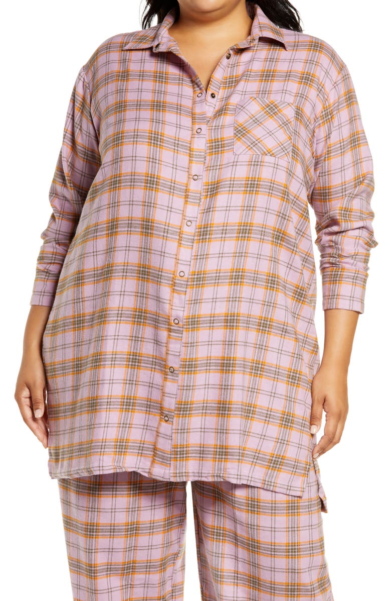 BP. Oversize Flannel Boyfriend Shirt | Nordstromrack