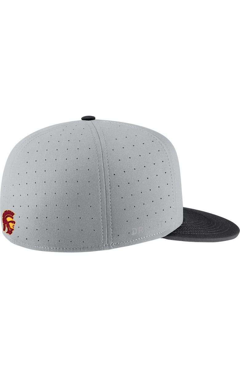 Nike Men's Nike Gray USC Trojans Aero True Baseball Performance Fitted ...