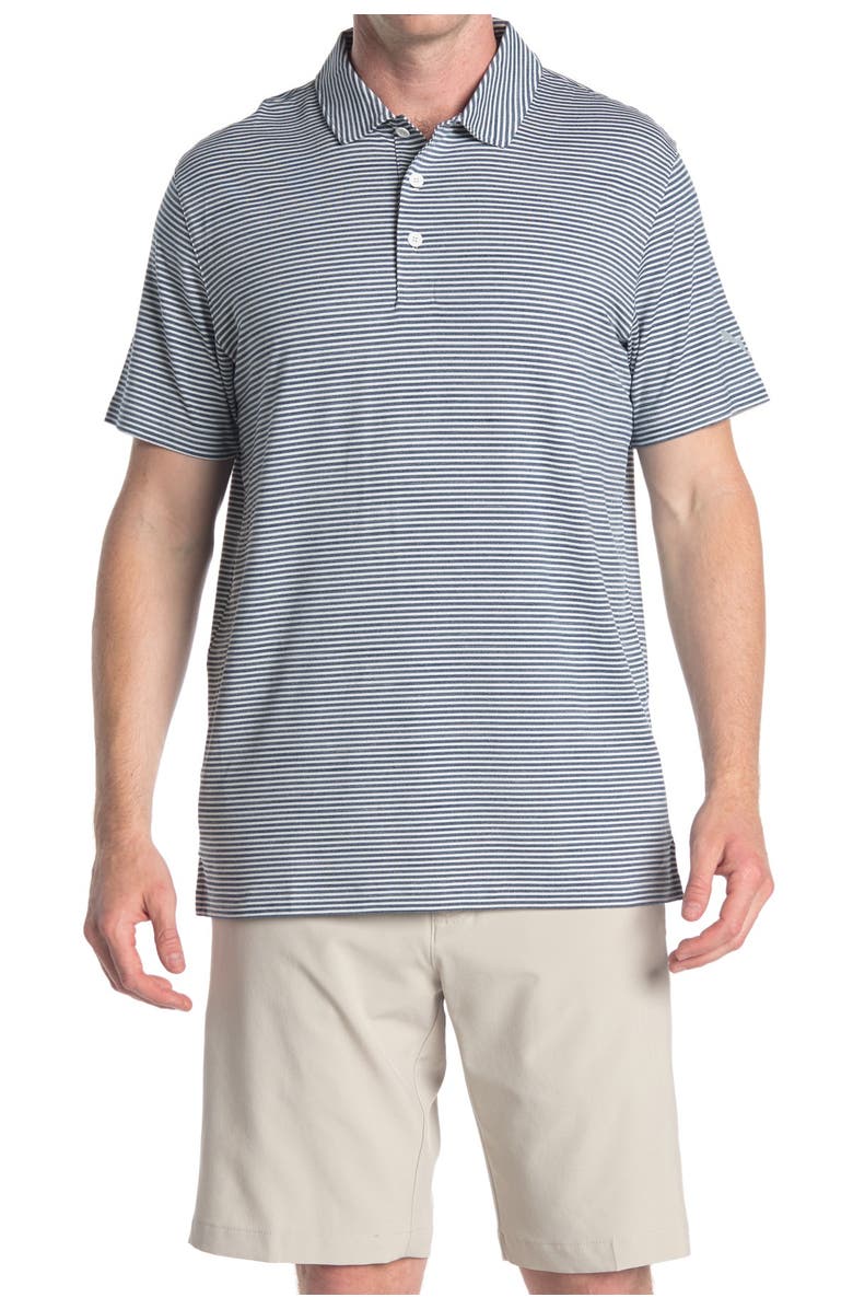 PUMA Caddie Green Stripe Golf Polo | Nordstromrack