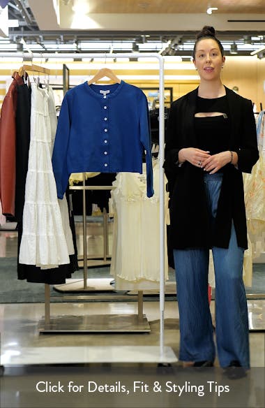 Alex Mill Coco Sport Stretch Cotton Cardigan | Nordstrom