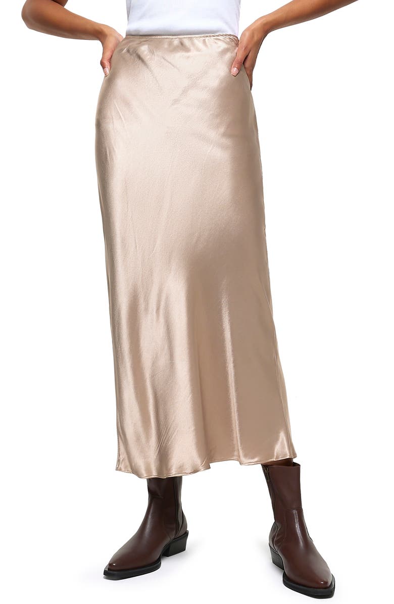 River Island Easy Bias Cut Satin Maxi Skirt | Nordstromrack