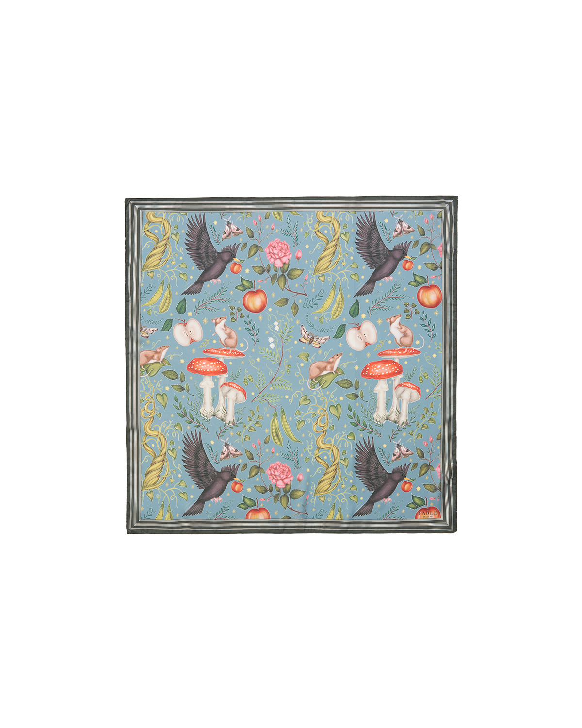 Fable England Catherine Rowe's Into The Woods Square Scarf Teal | Nordstrom