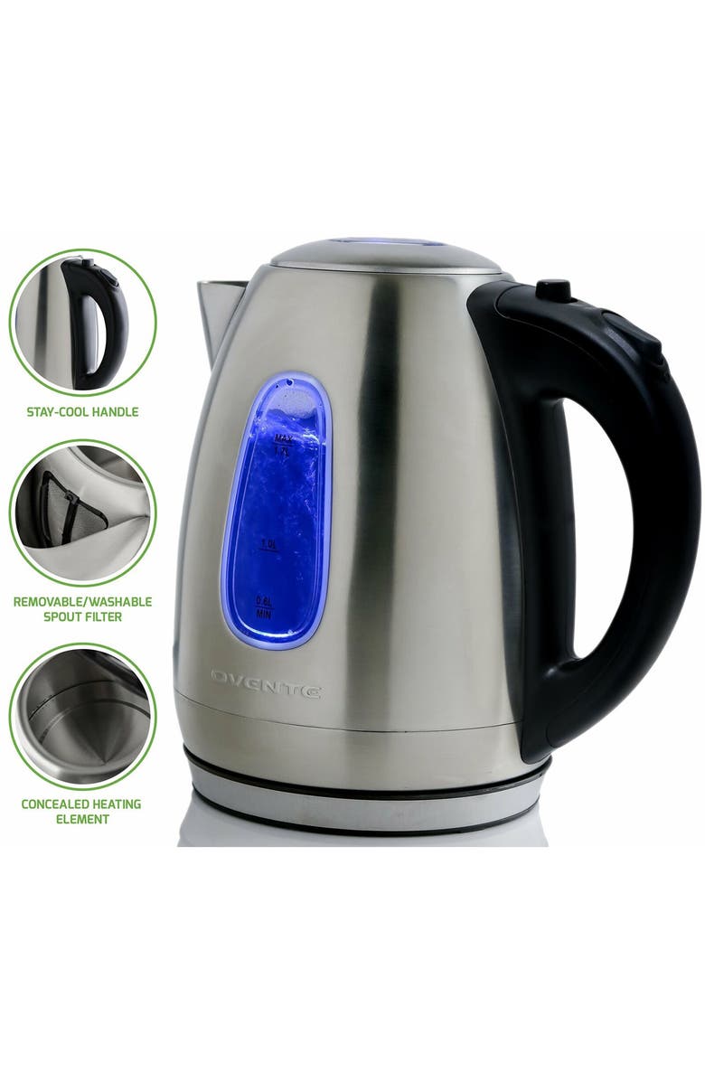 OVENTE VANITY MIRRORS OVENTE Electric Kettle - 1100W, 1.7L, Automatic ...