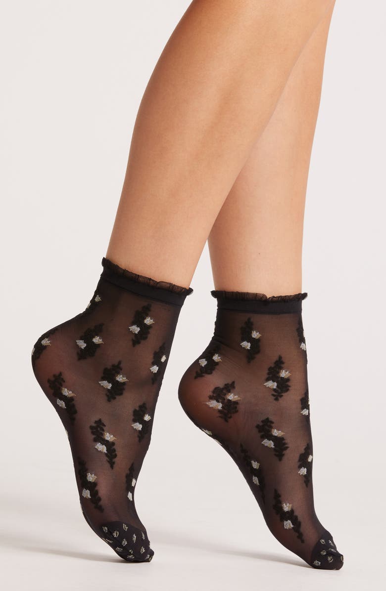 Oroblu Flowering Sheer Socks | Nordstrom