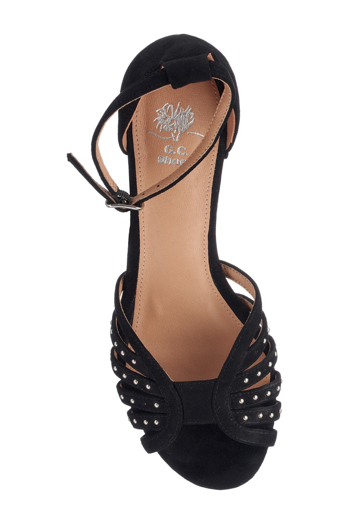 GOOD CHOICE NEW YORK Mink Studded Ankle Strap Sandal | Nordstromrack