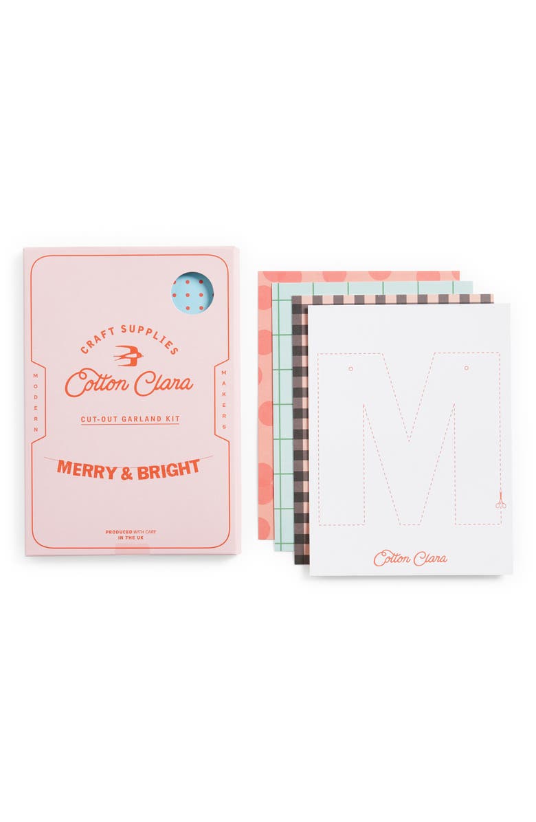 Cotton Clara Merry & Bright Cut-Out Banner Garland Kit | Nordstromrack