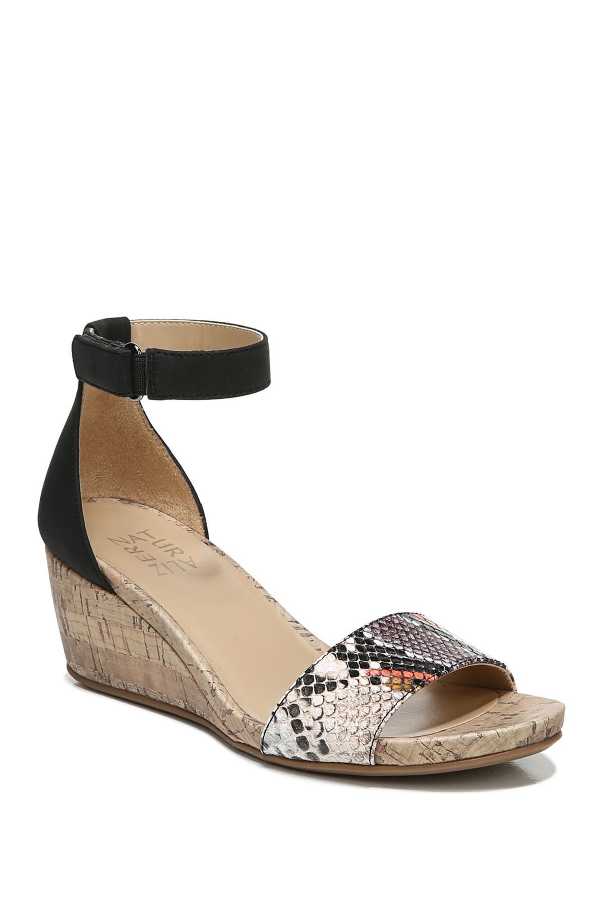 Naturalizer Areda Snake Skin Print Wedge Heel Sandal - Wide Width ...