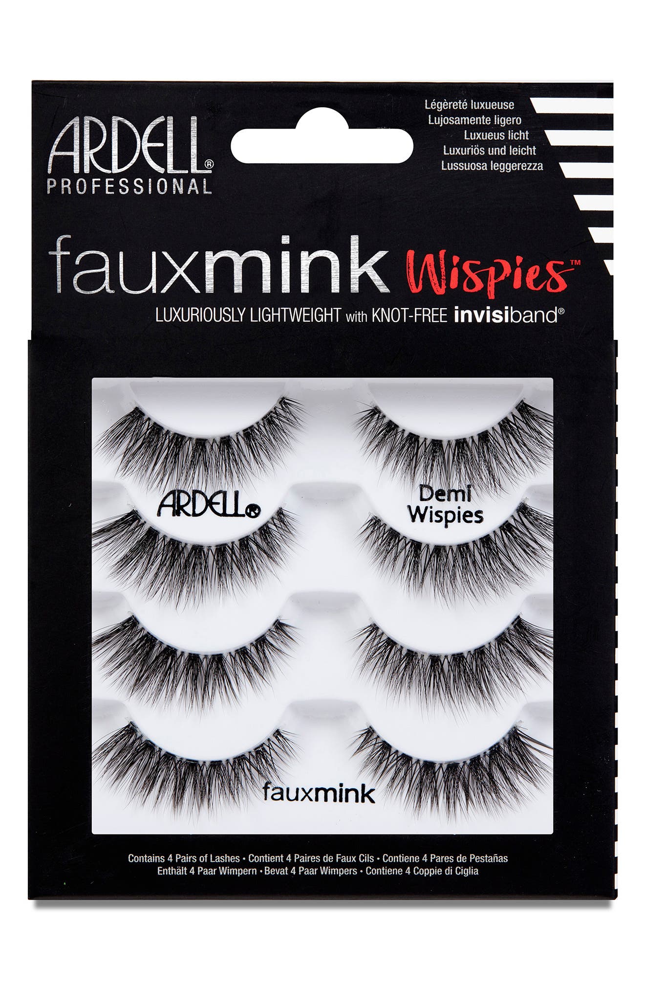 ARDELL Faux Mink Demi Wispies Fake Eyelashes - Pack of 4 | Nordstromrack