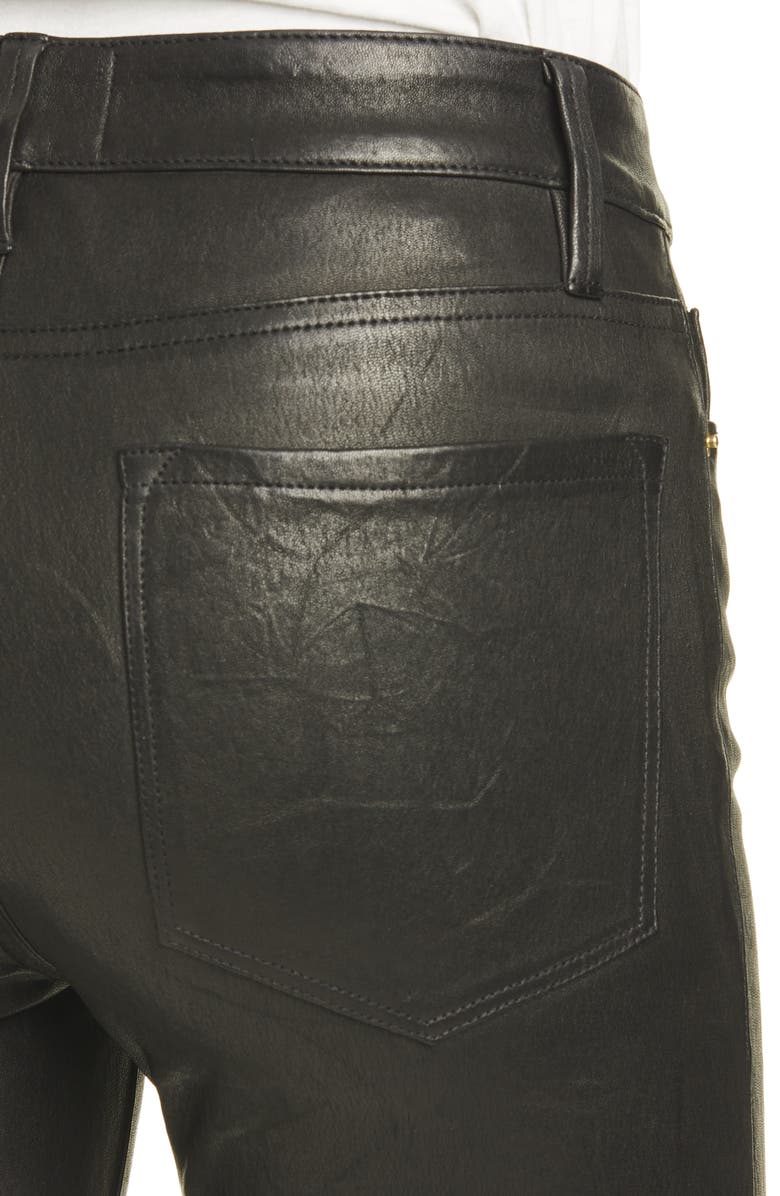 FRAME Le Crop Mini Boot Leather Pants | Nordstromrack