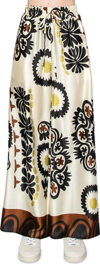 MELLODAY Satin Wide Leg Pants | Nordstromrack