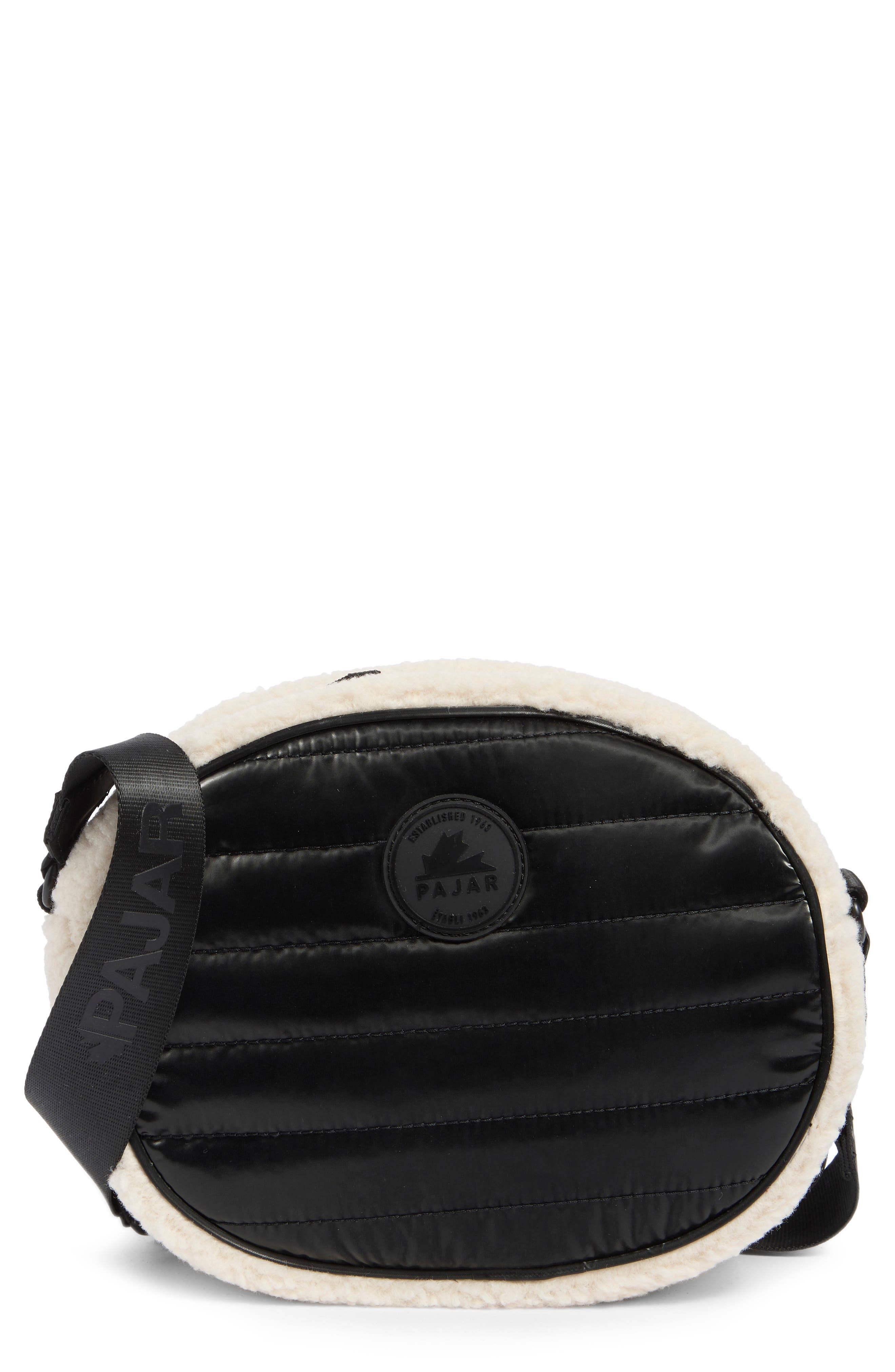 Pajar Circle Faux Shearling Crossbody Bag | Nordstromrack