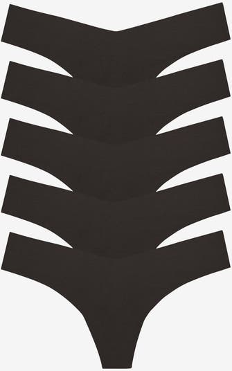 Commando Classic Solid Thong 5-Pack | Nordstrom