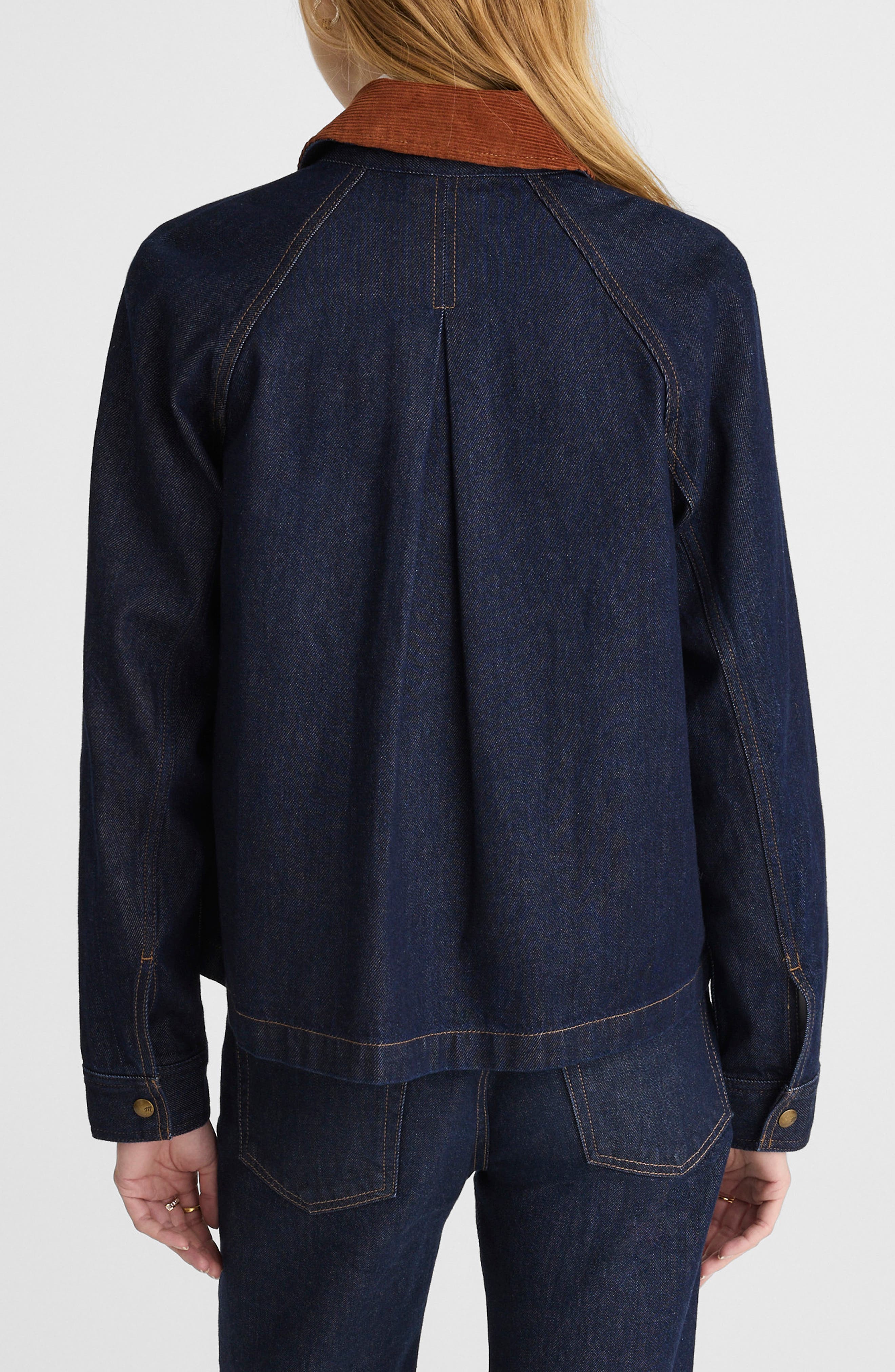 Madewell Corduroy Collar Denim Barn Jacket | Nordstromrack