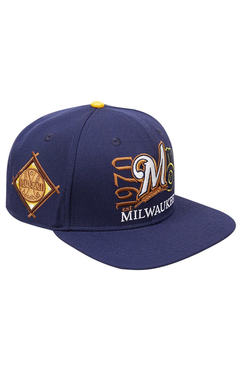 PRO STANDARD Men's Pro Standard Navy Milwaukee Brewers Cooperstown ...