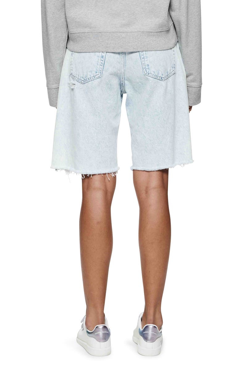 PURPLE BRAND Destruction Raw Hem Bermuda Denim Shorts | Nordstromrack