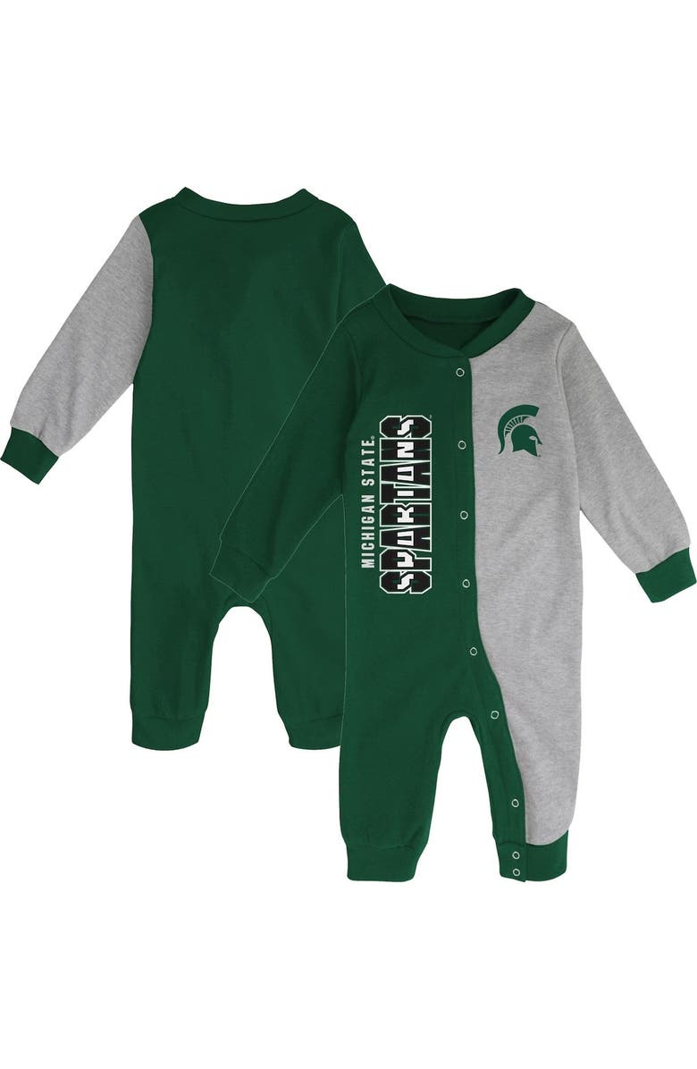 Outerstuff Newborn & Infant Green/Heather Gray Michigan State Spartans ...
