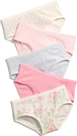 Laura Ashley Kids' Assorted 5-Pack Hipster Briefs | Nordstromrack