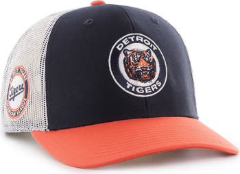 '47 Men's '47 Navy/Orange Detroit Tigers Sidenote Trucker Snapback Hat ...