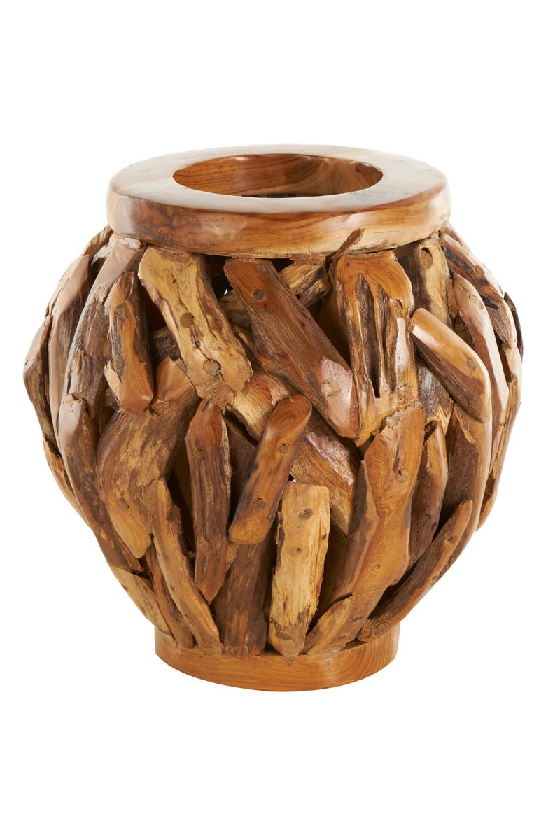 GINGER BIRCH STUDIO Teak Wood Vase Set | Nordstromrack
