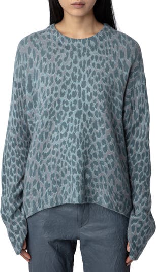 Zadig & Voltaire Markus Leopard Cashmere Sweater | Nordstrom