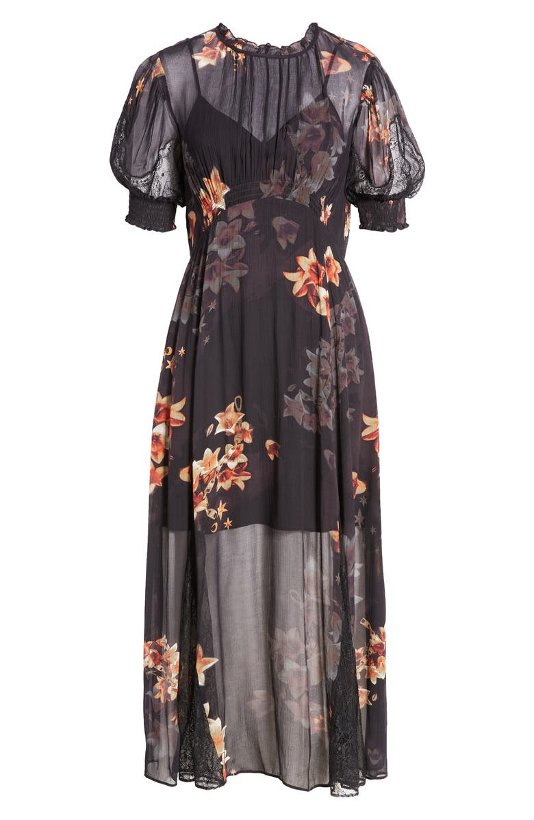 AllSaints Laverna Stargazer Floral Print Dress | Nordstromrack