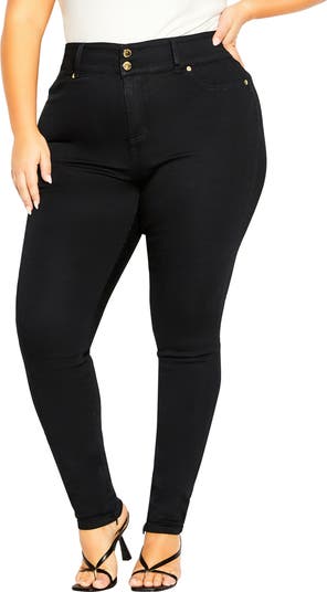 City Chic Asha Luna High Waist Skinny Jeans | Nordstrom